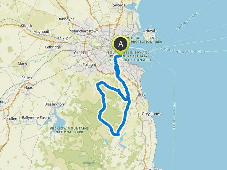 Military Road – Sally Gap Loop from Sandymount | road ride | Komoot