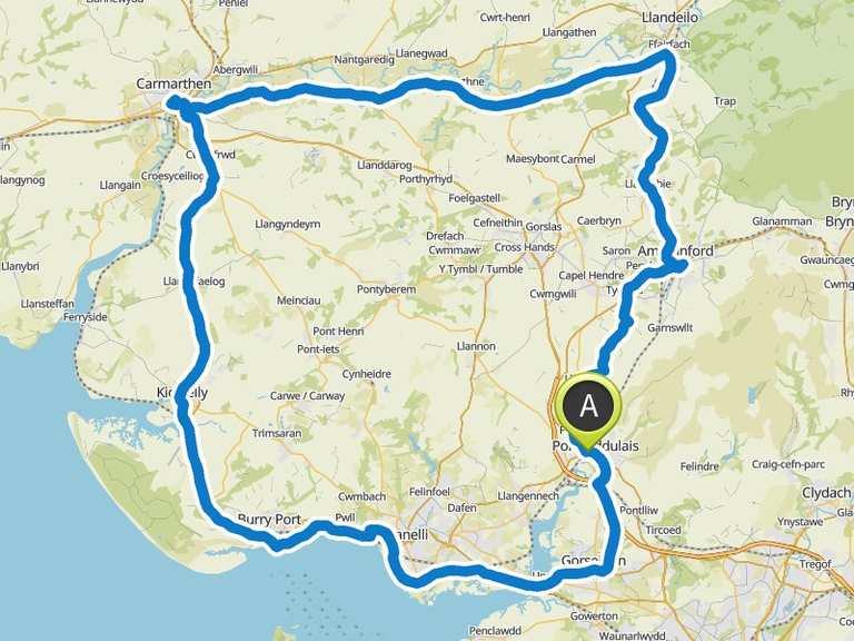 Kidwelly Castle – Millennium Coastal Path Loop from Llanelli | road ...